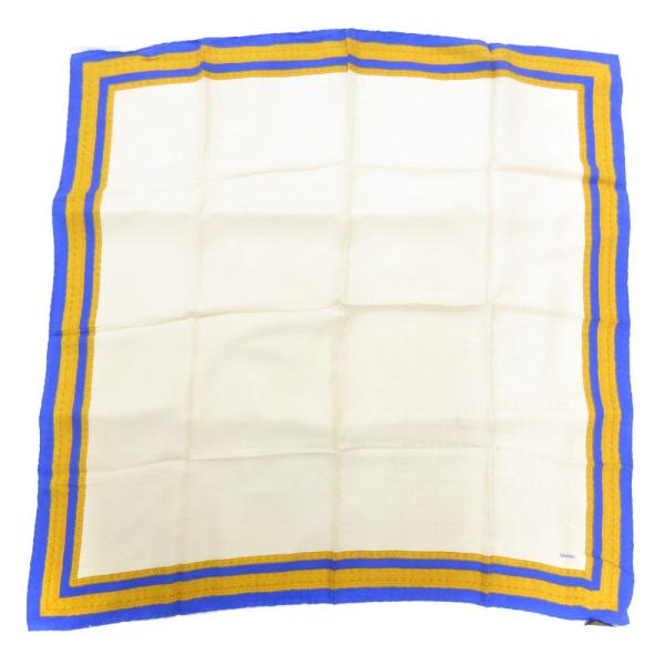 シャネル CHANEL スカーフ 絹 シルク ココマーク ジャガード ロゴ 総柄 ベージュ /JS ■GY18 レディース【ブランド】シャネル CHANEL【実寸サイズ】85×85cm　【素材】絹 シルク【色】青 ブルー ベージュ【状態】・...