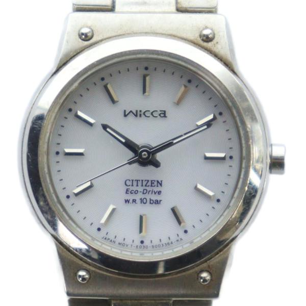 シチズン CITIZEN E030-S001935 wicca ウィッカ  Eco-Drive エコドライブ 腕時計 ウォッチ ソーラー シルバー色 ■GY18 /MQ レディース【ブランド】シチズン CITIZEN【表記サイズ】実寸サイズ...