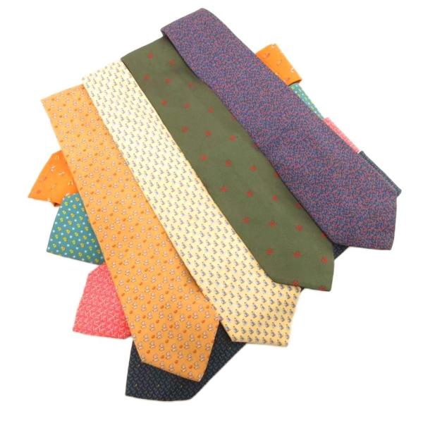 サルヴァトーレフェラガモ Salvatore Ferragamo ネクタイ 8本セット まとめ 絹 シルク 総柄 マルチカラー /JS ■GY17 メンズ【ブランド】サルヴァトーレフェラガモ Salvatore Ferragamo【実寸サイ...