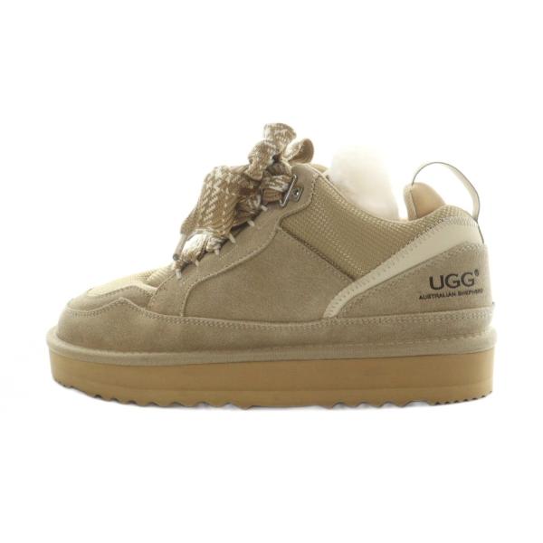 アグ オーストラリア UGG australia AS3083 Parkyr スニーカー シューズ 靴 ロゴ スエード EU40 26cm ベージュ ■GY18 /MQ メンズ【ブランド】アグ オーストラリア UGG australia【表...