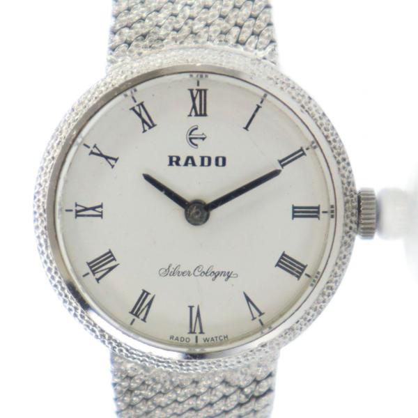 ラドー RADO Silver Colony シルバーコロニー 腕時計 手巻き 白文字盤 ローマン シルバー色 ■GY18 /MQ レディース【ブランド】ラドー RADO【表記サイズ】実寸サイズをご参考ください。【実寸サイズ】バンド幅：約1...