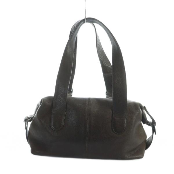 ロレッラ パガーノ Lorella Pagano ボストンバッグ ハンド レザー ロゴ 茶 ブラウン ■GY11 /MQ レディース【表記サイズ】実寸サイズをご参考ください。【実寸サイズ】持ち手の長さ：約61cm　ヨコ：約41cm　タテ：約...