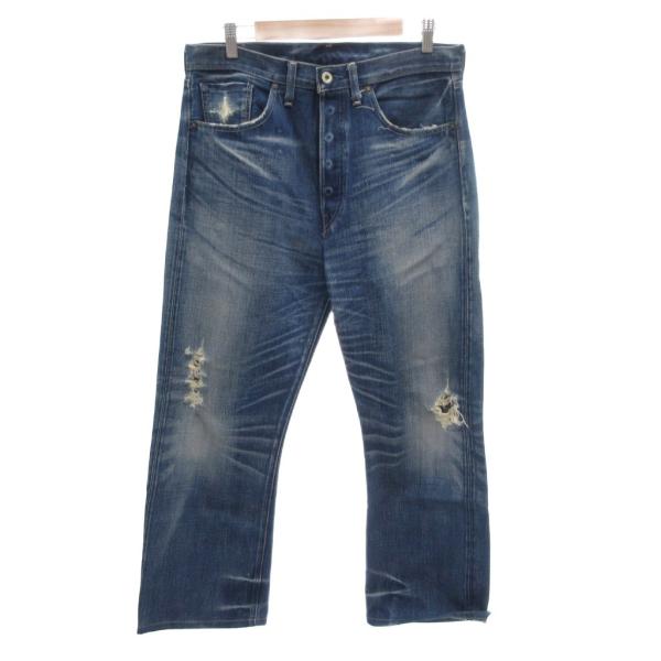 リーバイス Levi's LVC 501XX 1944年 大戦モデル 復刻 ビッグE デニムパンツ W34 ジーンズ 赤耳 ヴィンテージ加工 インディゴブルー【ブランド】リーバイス Levi's【表記サイズ】W34【実寸サイズ】ウエスト：8...