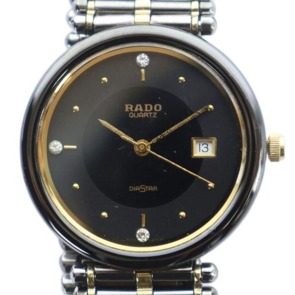 ラドー RADO 129.9532.3 DIASTAR ダイアスター 腕時計 ウォッチ クォーツ デイト カレンダー付き 3P ラインストーン 黒文字盤 ブラック【ブランド】ラドー RADO【表記サイズ】実寸サイズをご参考ください。【実寸サ...