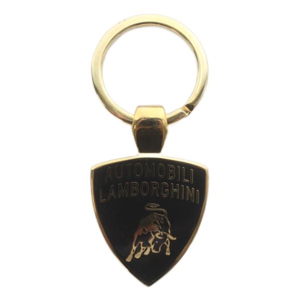 ランボルギーニ LAMBORGHINI キーホルダー キーリング ロゴ 黒 ブラック ゴールド色 /XZ ■GY17 その他【実寸サイズ】ヨコ：3cm　タテ：7.5cm　マチ：-cm　　【色】黒 ブラック　ゴールド色【状態】使用感が少なく、...