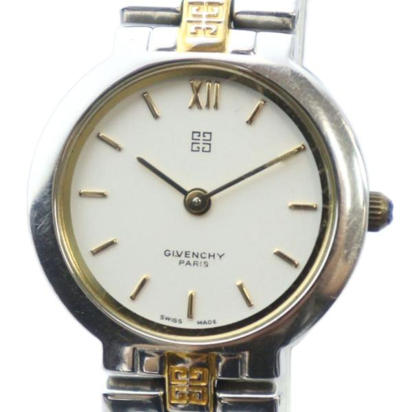 ジバンシィ GIVENCHY MILLESIME 3 腕時計 ウォッチ クォーツ 白文字盤 ロゴ シルバー色 ■GY18 /MQ レディース【ブランド】ジバンシィ GIVENCHY【表記サイズ】実寸サイズをご参考ください。【実寸サイズ】バン...