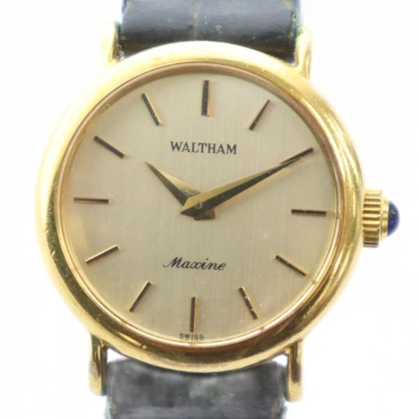 ウォルサム WALTHAM Maxim マキシム 腕時計 ウォッチ 手巻き レザーベルト ゴールドカラー 金色 ■GY11 /MQ レディース【ブランド】ウォルサム WALTHAM【表記サイズ】実寸サイズをご参考ください。【実寸サイズ】バン...