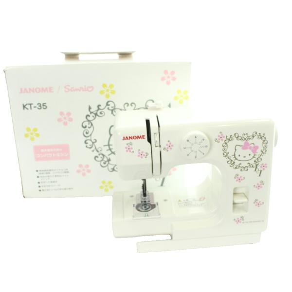 ジャノメ JANOME ハローキティ 電動ミシン コンパクトミシン 付属品アリ 動作確認済 稼働品 箱付き KT-35 サンリオ /MW ■GY18 その他【実寸サイズ】-　【色】白 ホワイト 【状態】動作確認済みの商品です。　本体に多少の...
