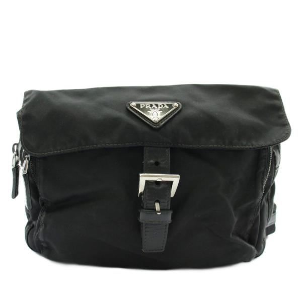 プラダ PRADA ショルダーバッグ ナイロン ロゴ 三角プレート 黒 ブラック /XZ ■OH ■GY99 レディース【ブランド】プラダ PRADA【実寸サイズ】持ち手の長さ：-cm　ヨコ：25cm　タテ：16cm　マチ：3cm　ショルダ...