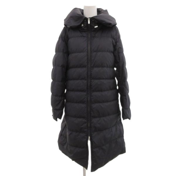 ラコステ LACOSTE ダウンコート ジャケット ロング ビッグカラー 40 紺 ネイビー /JS ■GY18 レディース【ブランド】ラコステ LACOSTE【表記サイズ】40【実寸サイズ】肩幅：40cm　身幅：55cm　袖丈：62cm　...