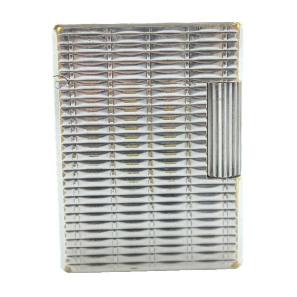 エステーデュポン S.T.DUPONT ローラー式 ガスライター 火花確認済 喫煙具 喫煙グッズ シルバーカラー /MW ■GY99 その他【ブランド】エステーデュポン S.T.DUPONT【実寸サイズ】約3.3×4.6×1.3cm　【色】...