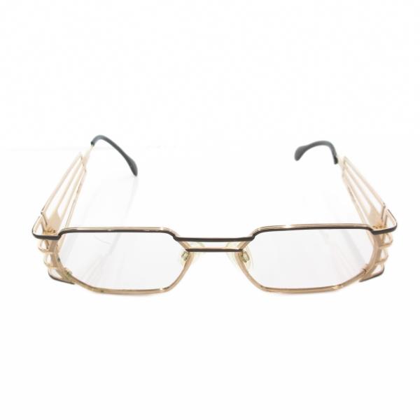 カザール CAZAL メガネフレーム 伊達めがね 眼鏡 レンズなし ロゴ 金属フレーム ゴールド色 /YJ ■GY18 レディース【ブランド】カザール CAZAL【表記サイズ】かすれており読めません【実寸サイズ】レンズの大きさ：4×5.5c...