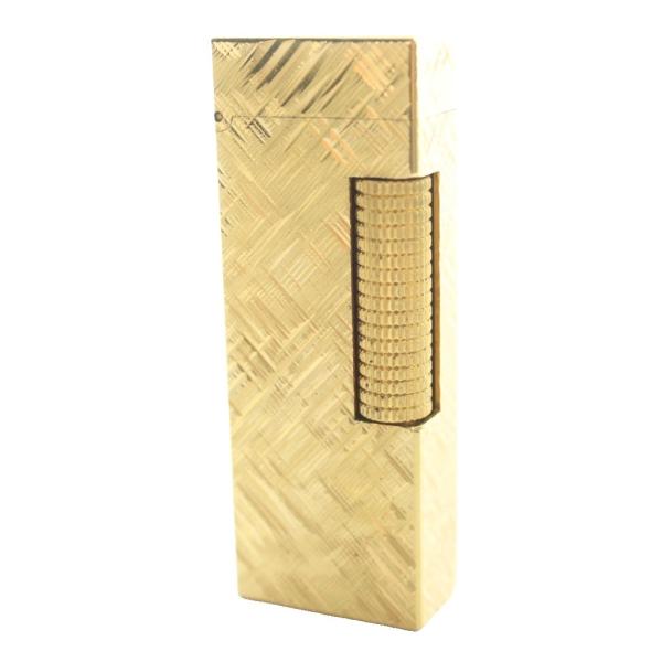 ダンヒル dunhill ローラー式 ガスライター ロゴ 着火確認済 喫煙具 喫煙グッズ ゴールドカラー /MW ■GY18 その他【ブランド】ダンヒル dunhill【実寸サイズ】約2.2×6.2×1.1cm　【色】ゴールドカラー【仕様】...