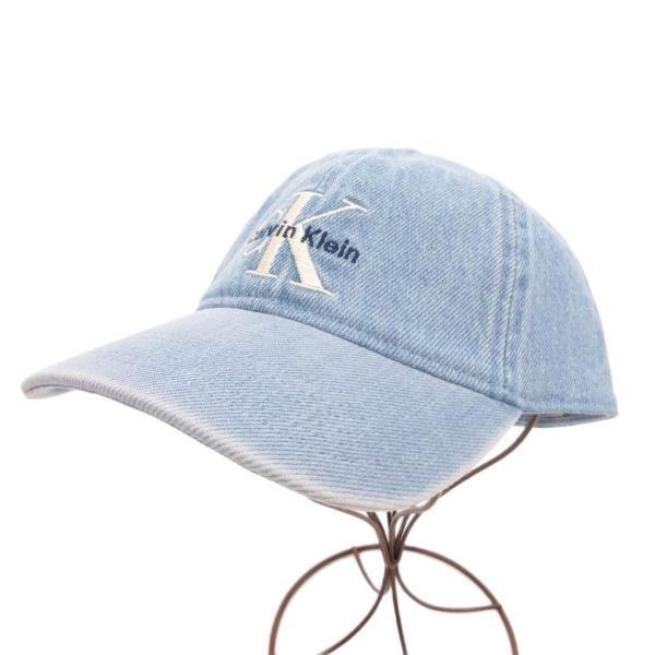 未使用品 カルバンクラインシーケー Calvin Klein C.K タグ付き キャップ 帽子 デニム ロゴ刺繍 F ライトブルー /JS ■GY11【ブランド】カルバンクラインシーケー Calvin Klein C.K【表記サイズ】F【実...