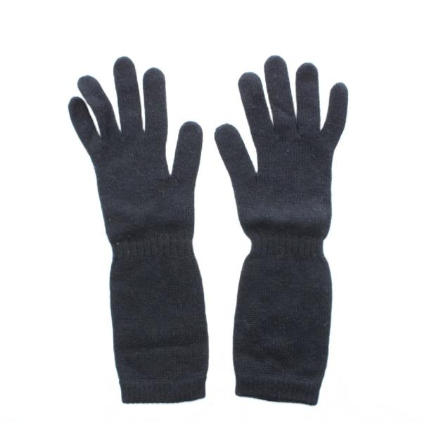 マックスマーラ MAX MARA 手袋 黒 ブラック 無地 ロング■GY11 /RI ■OS レディース【ブランド】マックスマーラ MAX MARA【実寸サイズ】全長 約35cm　開口部幅 約8cm　【色】黒 ブラック【状態】使用感が少なく...