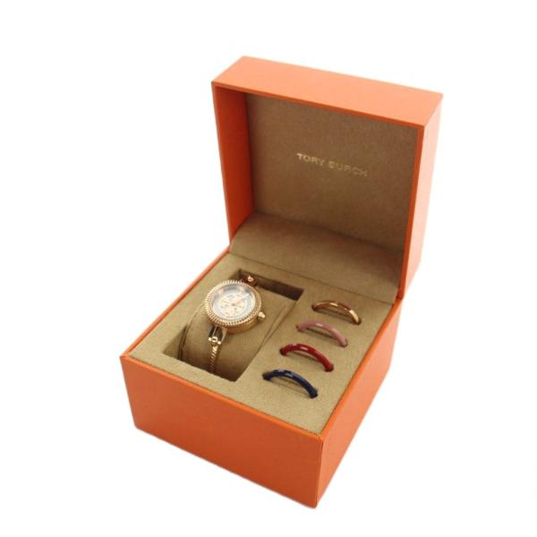 トリーバーチ TORY BURCH TBW4037 腕時計 ウォッチ クォーツ ベゼル付け替え可能 シェル文字盤 ゴールド色 ■GY18 /MQ レディース【ブランド】トリーバーチ TORY BURCH【表記サイズ】実寸サイズをご参考くださ...