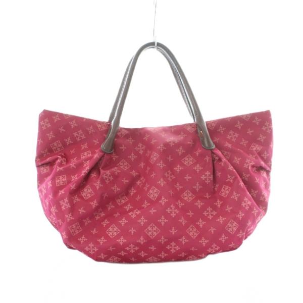 ラシット RUSSET ハンドバッグ 総柄 ピンク 茶色 ブラウン ■GY18 /RI ■OS レディース【ブランド】ラシット RUSSET【実寸サイズ】持ち手の長さ：30.5cm　ヨコ：39cm　タテ：22cm　マチ：14cm　ショルダー...