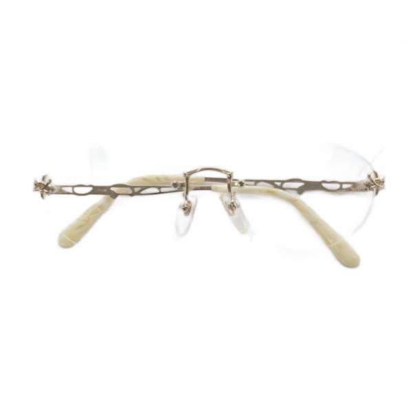 フェンディ FENDI 眼鏡 メガネ 度入り 54□17 135 リムレス ゴールド色 FE-0805 /SR ■GY11 レディース【ブランド】フェンディ FENDI【表記サイズ】54□17 135【実寸サイズ】レンズの大きさ：タテ×4 ...