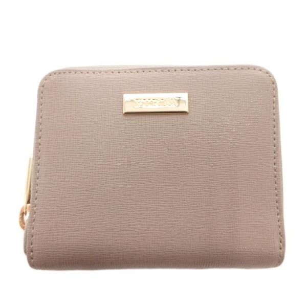 未使用品 フルラ FURLA 二つ折り財布 ウォレット コンパクト 小銭入れあり レザー ロゴ グレー /FF ■GY18 【ブランド】フルラ FURLA【実寸サイズ】ヨコ：11cm　タテ：9cm　マチ：2cm　　【素材】レザー【色】グレー...