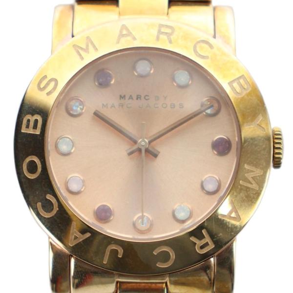 マークバイマークジェイコブス MARC by MARC JACOBS ジャンク品 MBM3216 腕時計 ウォッチ クォーツ ロゴ ピンク文字盤 ゴールド色【ブランド】マークバイマークジェイコブス MARC by MARC JACOBS【表...