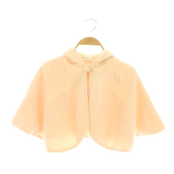 セリーヌ CELINE ジャケット ポンチョ ウール ロゴ 90 ピンク /DO ■GY11 キッズ【ブランド】セリーヌ CELINE【表記サイズ】90【実寸サイズ】身幅：-cm　着丈：32cm　ゆき丈：41.5cm　　【素材】表地 アクリ...