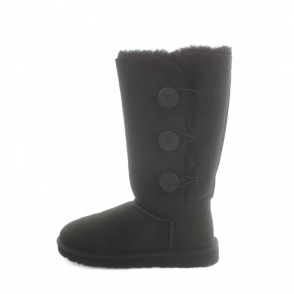 アグ オーストラリア UGG australia 1873 W BAILEY BUTTON TRIPLET ショートブーツ ムートン ロゴ ボタン 24cm 黒 ブラック ■GY40 /MQ【ブランド】アグ オーストラリア UGG aust...