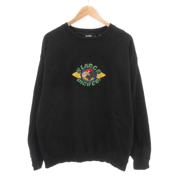 エクストララージ X-LARGE HIGH COMPANY FLAG CREWNECK SWEAT スウェット トレーナー 刺繍 XL 黒 ブラック /YJ ■GY18 メンズ【ブランド】エクストララージ X-LARGE【表記サイズ】XL【...