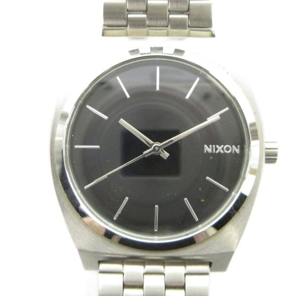 ニクソン NIXON TIME TELLER 腕時計 ウォッチ クォーツ 黒文字盤 シルバー色 ■GY18 /MQ メンズ【ブランド】ニクソン NIXON【表記サイズ】実寸サイズをご参考ください。【実寸サイズ】バンド幅：約1.8cm　腕周り...