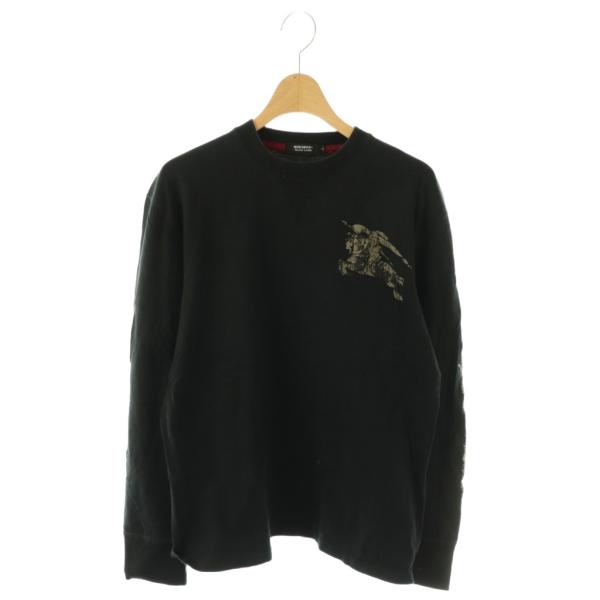バーバリーブラックレーベル BURBERRY BLACK LABEL Tシャツ カットソー 長袖 プリント 3 ブラック /DO ■GY18 メンズ【ブランド】バーバリーブラックレーベル BURBERRY BLACK LABEL【表記サイズ...