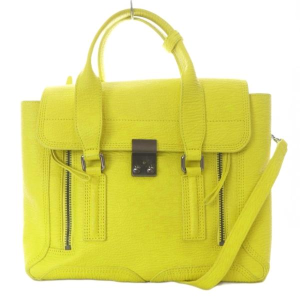 3.1 フィリップリム 3.1 phillip lim パシュリ Pashli サッチェルバッグ トートバッグ ショルダーバッグ 2way レザー イエロー【ブランド】3.1 フィリップリム 3.1 phillip lim【実寸サイズ】持ち...