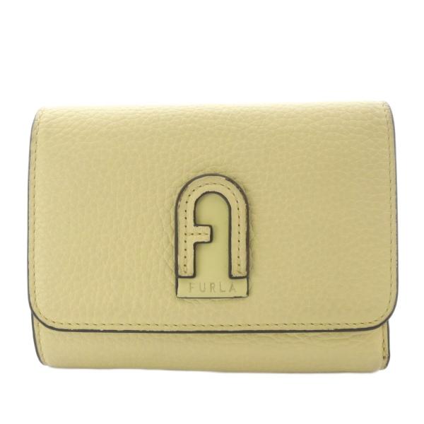 フルラ FURLA リッツィー M トライフォールド VITELLO 財布 二つ折り レザー イエロー /YO15 レディース【ブランド】フルラ FURLA【実寸サイズ】ヨコ：13cm　タテ：10cm　マチ：3cm　　【素材】レザー【色】イ...