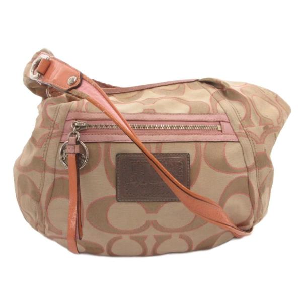 コーチ COACH ショルダーバッグ 斜め掛け シグネチャー ベージュ /FF ■GY11 レディース【ブランド】コーチ COACH【実寸サイズ】ヨコ：34cm　タテ：23cm　マチ：10cm　ショルダーの長さ：100cm　　【色】ベージュ...