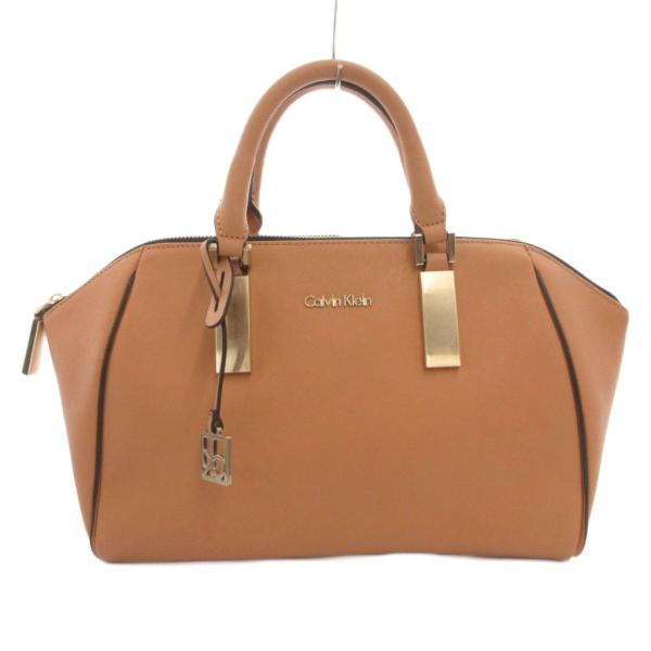 カルバンクライン CALVIN KLEIN ショルダーバッグ ハンド 2WAY 手提げ 斜め掛け ロゴ レザー ベージュ /FF ■GY11 レディース【ブランド】カルバンクライン CALVIN KLEIN【実寸サイズ】持ち手の長さ：24c...