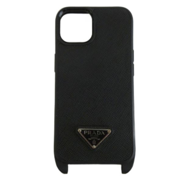 プラダ PRADA スマホケース アイフォンケース iPhone13 iPhone14 サフィアーノレザー トライアングルロゴ 黒 ブラック /XZ ■GY18【ブランド】プラダ PRADA【実寸サイズ】ヨコ：7cm　タテ：14.5cm　マ...