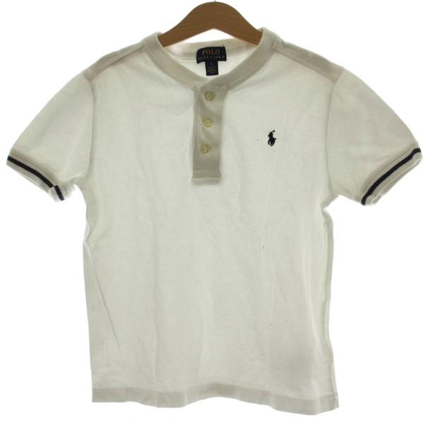 ポロ ラルフローレン POLO RALPH LAUREN キッズ 男の子 ポロシャツ 7 白 半袖 ヘンリーネック 鹿の子 ポニー刺繍 /GG ■GY17 キッズ【ブランド】ポロ ラルフローレン POLO RALPH LAUREN【表記サイ...
