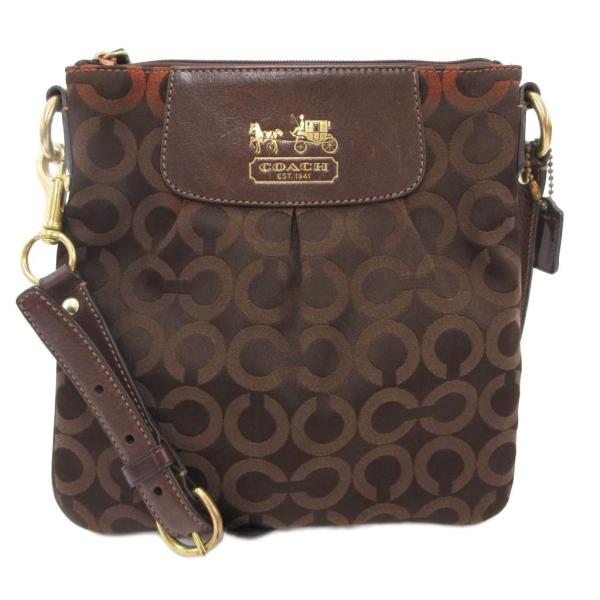 コーチ COACH 41992 ショルダーバッグ オプアート レザー キャンバス 茶 ブラウン /JS ■GY11 レディース【ブランド】コーチ COACH【実寸サイズ】持ち手の長さ：-cm　ヨコ：22cm　タテ：22cm　マチ：-cm　シ...