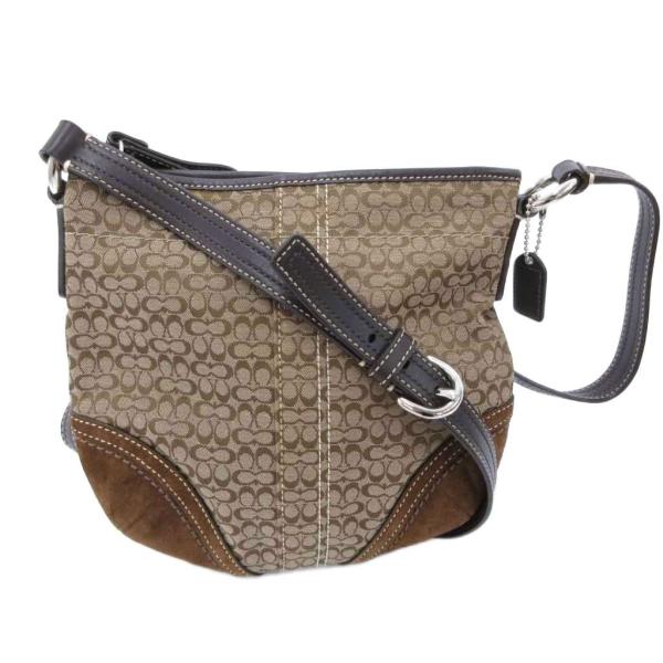 コーチ COACH ショルダーバッグ シグネチャー レザー キャンバス ベージュ 茶 ブラウン /JS ■GY11 レディース【ブランド】コーチ COACH【実寸サイズ】持ち手の長さ：-cm　ヨコ：22cm　タテ：20cm　マチ：8cm　シ...