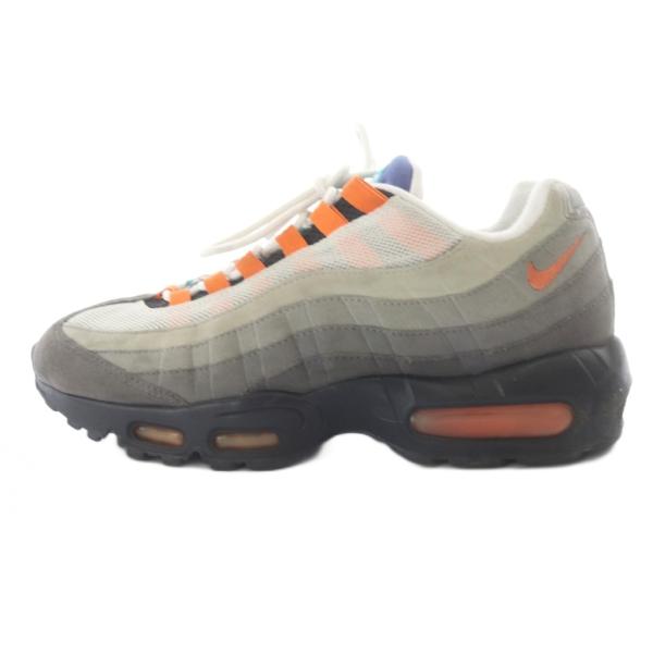 ナイキ NIKE AIR MAX 95 OG QS GREEDY スニーカー 26cm 黒 グレー 810374-078 /SR  ■GY18 メンズ【ブランド】ナイキ NIKE【表記サイズ】26cm【実寸サイズ】最大幅：10cm　アウトソ...
