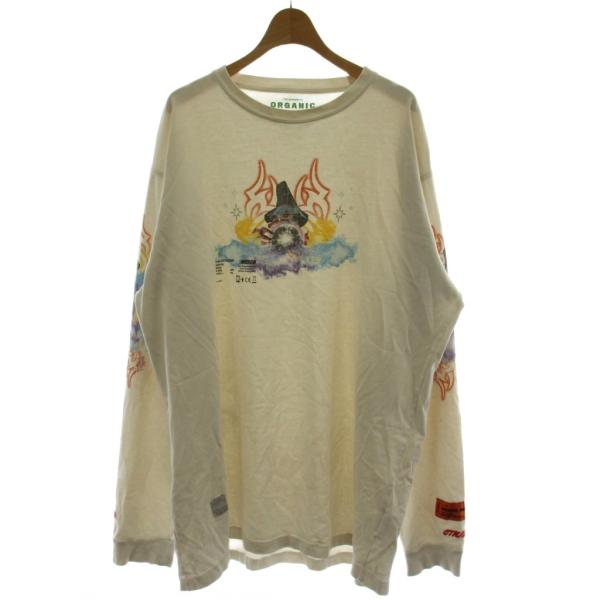 ヘロンプレストン HERON PRESTON Tシャツ L マルチカラー 長袖 ロンT プリント /GG ■GY18 メンズ【ブランド】ヘロンプレストン HERON PRESTON【表記サイズ】L【実寸サイズ】肩幅：55cm　身幅：60cm...