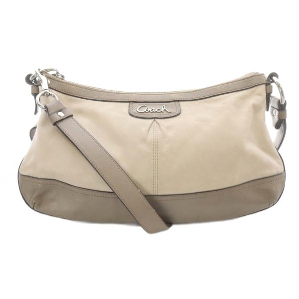 コーチ COACH ショルダーバッグ レザー ロゴ ベージュ F19729 /SR ■GY13 レディース【ブランド】コーチ COACH【表記サイズ】実寸サイズをご参照ください。【実寸サイズ】持ち手の長さ：-cm　ヨコ：29cm　タテ：19...