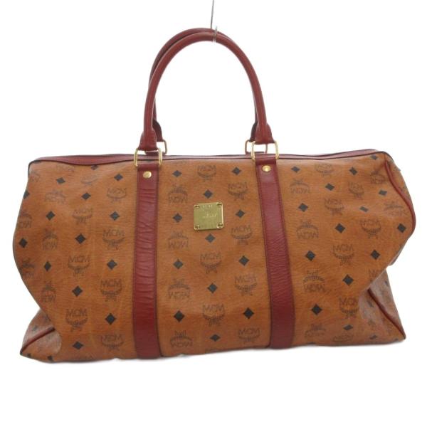 エムシーエム MCM ボストンバッグ ハンド 2WAYバッグ 手提げ レザー ロゴ 総柄 茶 ブラウン /FF ■GY18 レディース【ブランド】エムシーエム MCM【実寸サイズ】持ち手の長さ：35cm　ヨコ：47cm　タテ：32cm　マチ...