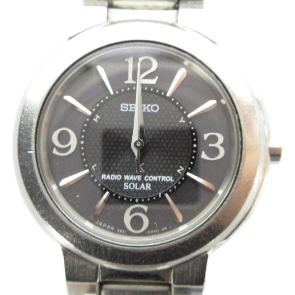 セイコー SEIKO ジャンク品 Lukia 3B21-0AG0 腕時計 ウォッチ ソーラー 黒文字盤 シルバー色 ■GY11 /MQ レディース【ブランド】セイコー SEIKO【表記サイズ】実寸サイズをご参考ください。【実寸サイズ】バンド...