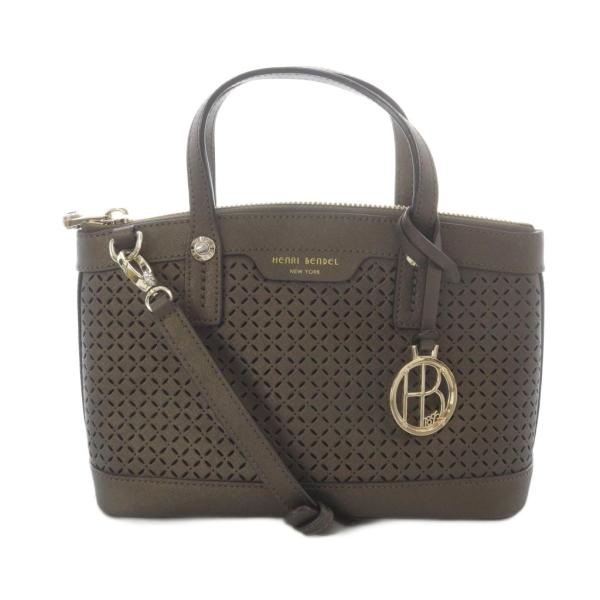 ヘンリーベンデル HENRI BENDEL ハンドバッグ ショルダーバッグ 2WAYバッグ PVC ロゴ パンチング 茶色 ブラウン /SR ■GY18 レディース【ブランド】ヘンリーベンデル HENRI BENDEL【表記サイズ】サイズな...