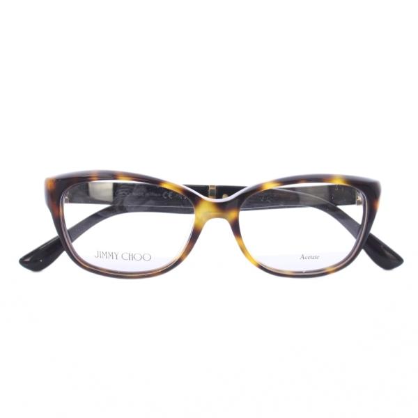 ジミーチュウ JIMMY CHOO Havana 眼鏡 メガネ べっ甲柄 ロゴ ラメ クリア 黒 ブラック  178 16Y /TK ■OH ■GY18 レディース【ブランド】ジミーチュウ JIMMY CHOO【表記サイズ】140【実寸サイ...