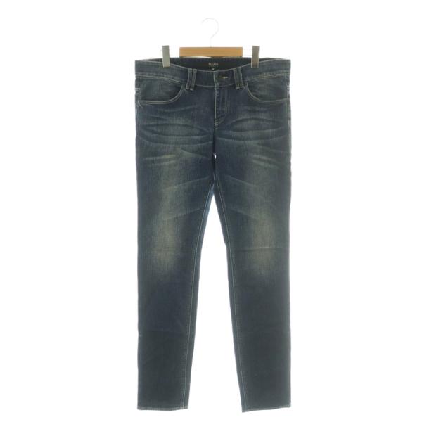 未使用品 エスカーダ ESCADA SPORT デニムパンツ ジーンズ リボン 40 ネイビー /DF ■GY18 レディース【ブランド】エスカーダ ESCADA【表記サイズ】40【実寸サイズ】ウエスト：84cm　もも幅：28.5cm　裾幅...