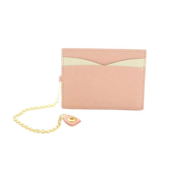 プラダ PRADA SAFFIANO MULTIC CAMMEO ORCHI サフィアーノ レザー チェーン付き パスケース カードケース ピンク /MI ■OH レディース【ブランド】プラダ PRADA【表記サイズ】表記なし【実寸サイズ】...