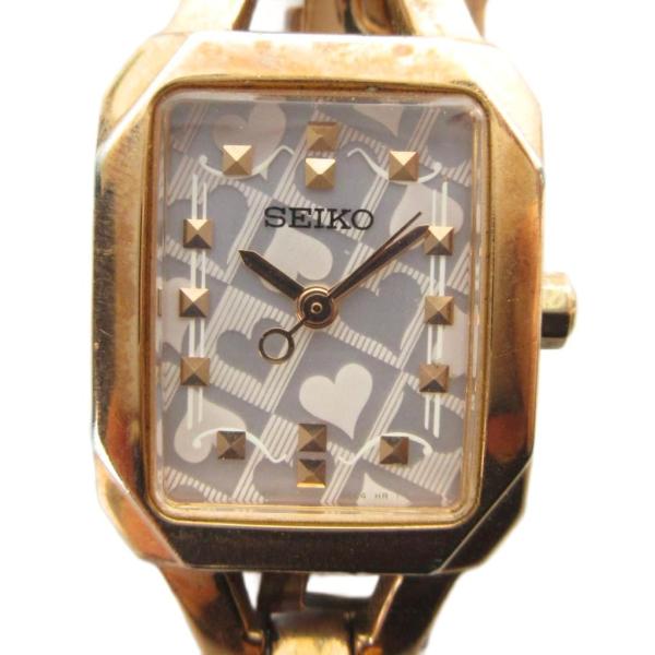 セイコー SEIKO V111-0BE0 腕時計 ウォッチ ソーラー ハート ゴールド色 ■GY11 /MQ レディース【ブランド】セイコー SEIKO【表記サイズ】実寸サイズをご参考ください。【実寸サイズ】バンド幅：約1cm　腕周り：約1...
