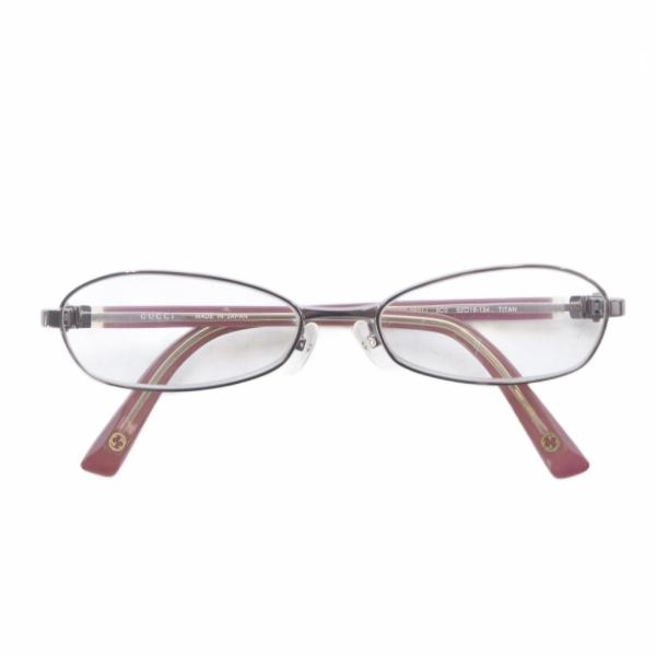 グッチ GUCCI 眼鏡 チタン TITANフレーム オーバル型 52□16-134 度入り 紫 パープル GG9601J /SR レディース【ブランド】グッチ GUCCI【表記サイズ】52□16-134【実寸サイズ】レンズの大きさ：タテ×...