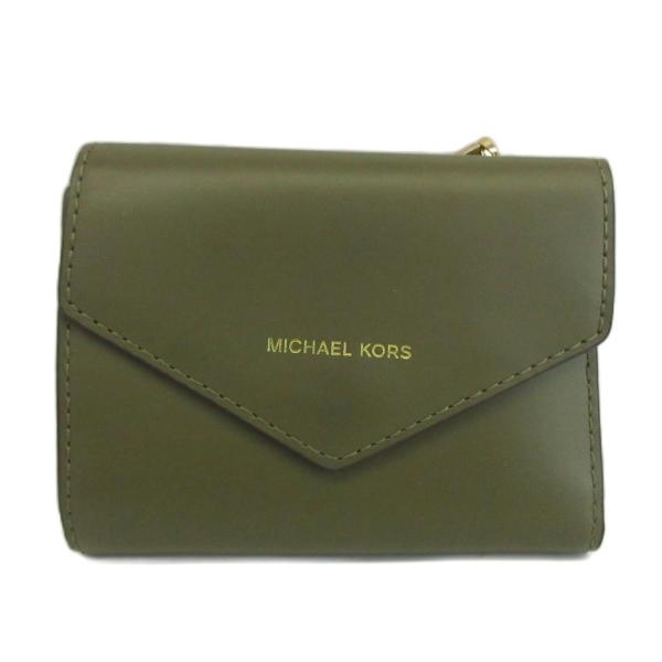 マイケルコース MICHAEL KORS ブレイクリー BLAKELY スモール カード ウォレット 財布 三つ折り レザー ロゴ カーキ 32S8GZLD5L【ブランド】マイケルコース MICHAEL KORS【実寸サイズ】ヨコ：11cm...