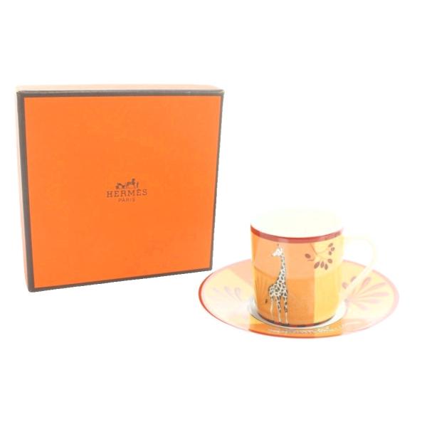 エルメス HERMES AFRICA アフリカ デミタスカップ＆ソーサー エスプレッソ コーヒーカップ 箱付き 食器 オレンジ /MW ■GY18 その他【ブランド】エルメス HERMES【実寸サイズ】カップ 口径 約4.9cm　カップ 高...